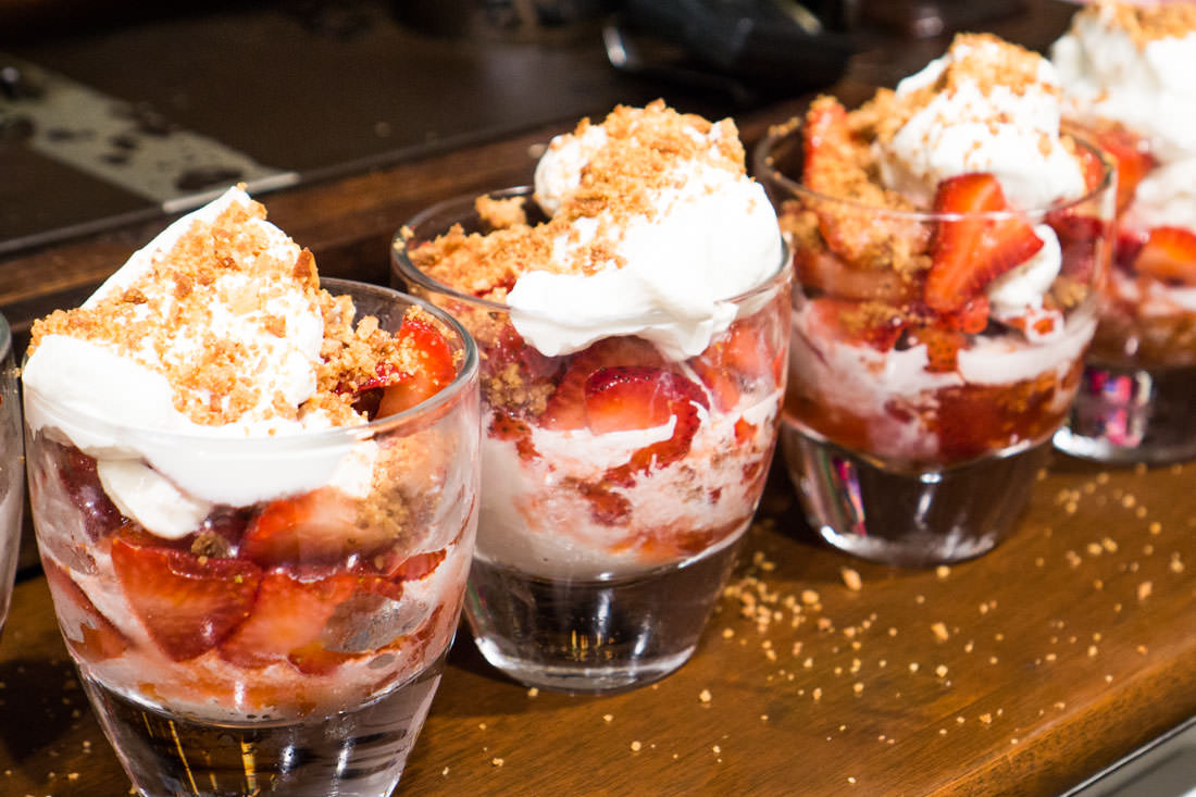 Strawberry Parfait with Orange Blossom Crumbs - nommymommy